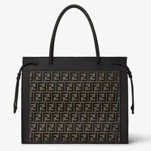 Fendi Magic Shopper Large Ff Embroidered Fabric Shopper